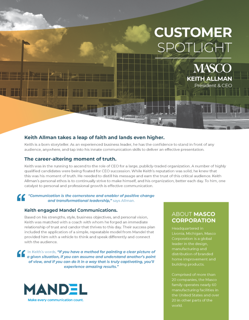 Masco - Igniting a Culture of Transparency & Performance Mandel ...